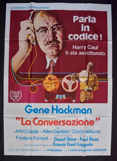 MANIFESTO LA CONVERSATION The Conversation Hackman Gene Ford Coppola ...