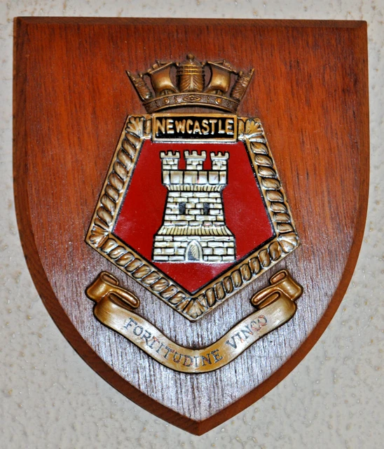 HMS NEWCASTLE WALL shield plaque crest Royal Navy RN £32.00 - PicClick UK