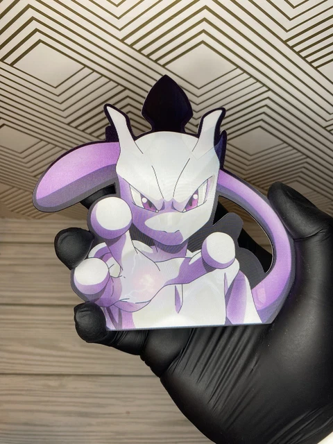 POKEMON MEWTWO ARMORED Mewtwo 3D Lenticular Motion Sticker Car Decal ...