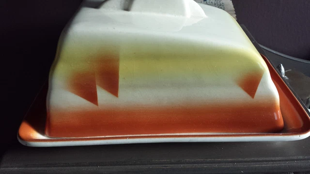 ART DECO-ZAUBERHAFTE butterdose/käse dose -spritzdekor -ca 15,5x24x13cm gesamt EUR 67,50 ...