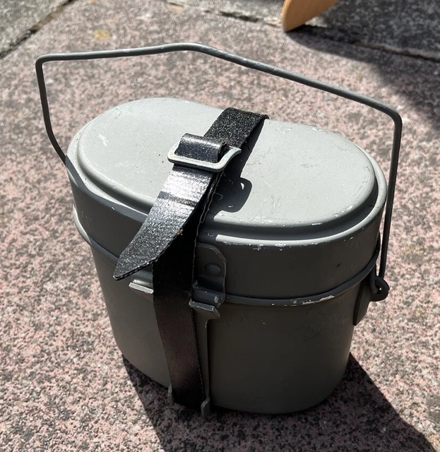 UNISSUED GENUINE EAST German Army NVA Mess Kit Aluminum Pan Set Cold ...