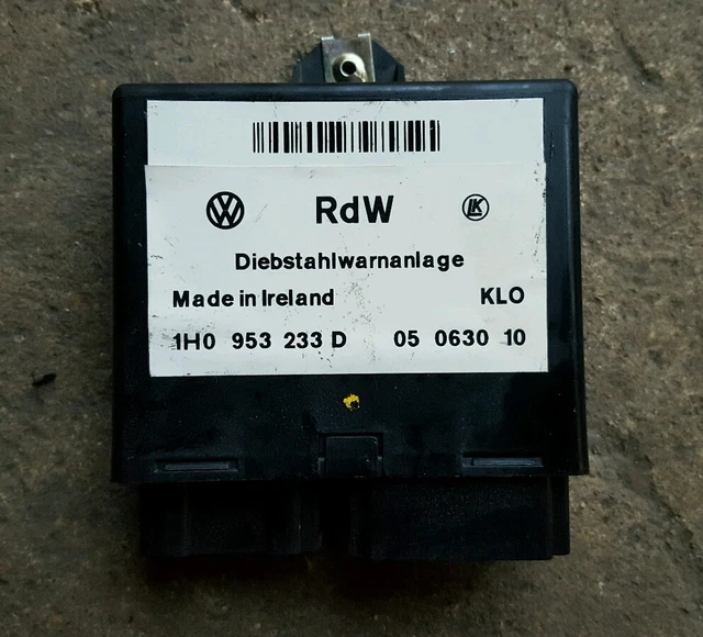 VW GOLF MK3.5 MK4 CABRIO ALARM CONTROL MODULE GENUINE OEM 1H0 953 233 D ...