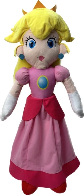 93CM GIANT OFFICIAL Nintendo Super Mario Princess Peach Beanie Plush ...