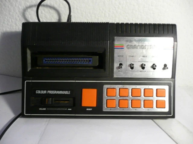 VINTAGE GRANDSTAND VIDEO Sports Console SD 070 &Joystick & 1 game ...