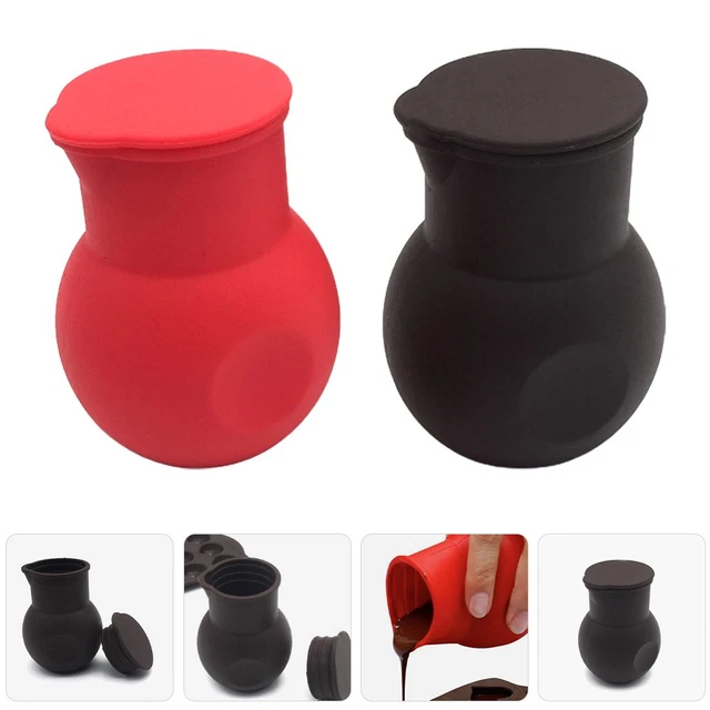 2 PCS SILICONE Melting Cup for Chocolate Tool Kit Mug Baking Pot £11.29 ...