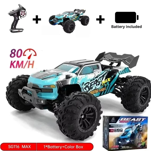 RC CAR 4WD 70KM/H High Speed Remote Control Trucks Monster Crawler Cars ...