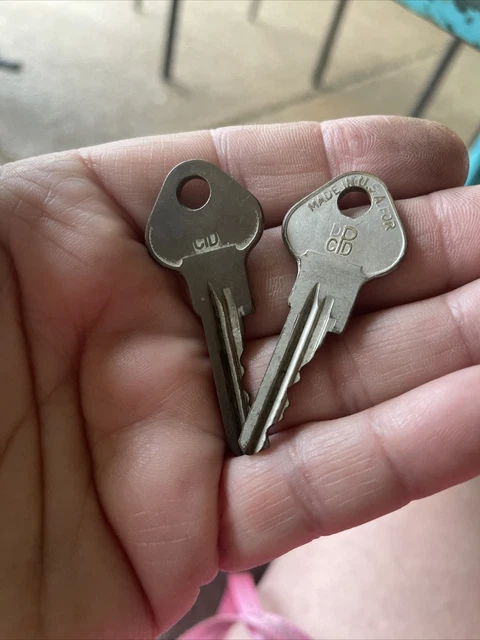 2-CHRYSLER PLYMOUTH DODGE DESOTO DCPD Primary logo KEY 1949-1951 As Is ...