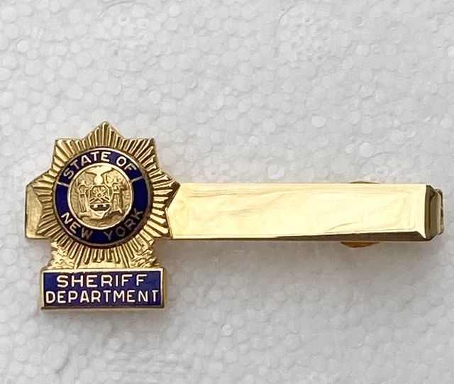 VINTAGE NEW YORK State Sheriff Department Deputy Police Tie Bar Clip ...