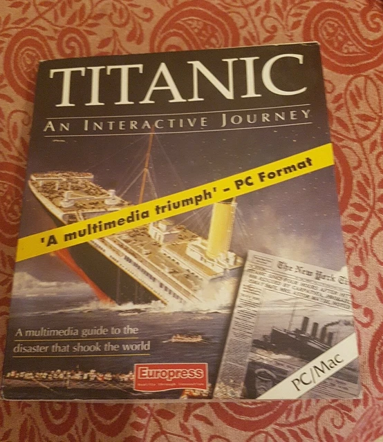 VINTAGE TITANIC AN Interactive Journey (PC Windows 1996) Big Box ...