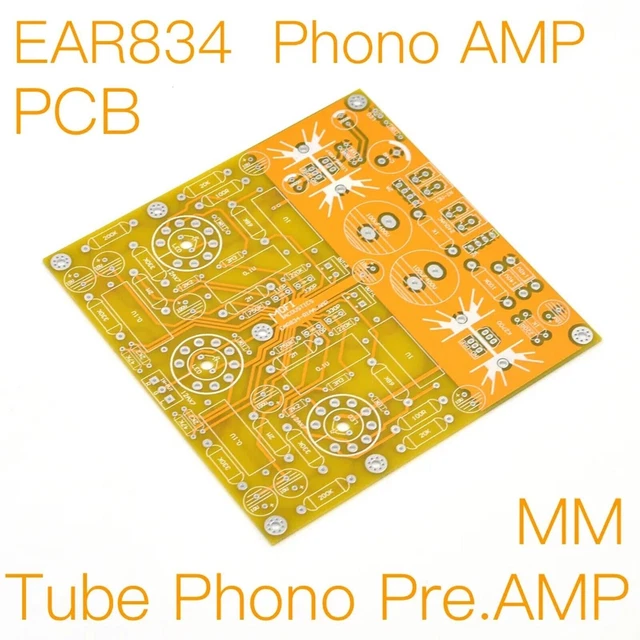 AMPLIFICATEUR PHONO À tube EAR834 (MM), carte PCB RIAA, 1 pièce EUR 12 ...