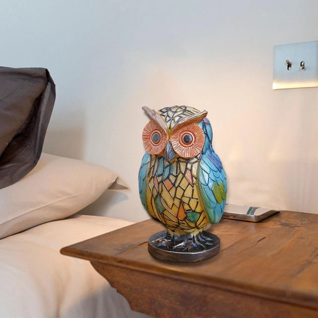 RESIN OWL SHAPED Night Light 7x15cm Bedside Reading Lamp £12.19 ...