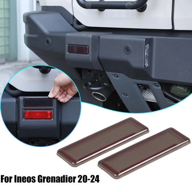 SMOKED BLACK REAR Fog Tail Light Lamp Decor Cover Trim for Ineos ...