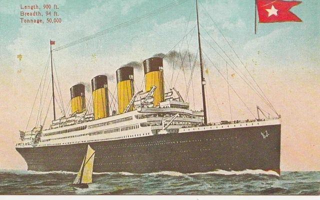 RMS BRITANNIC postcard £0.99 - PicClick UK