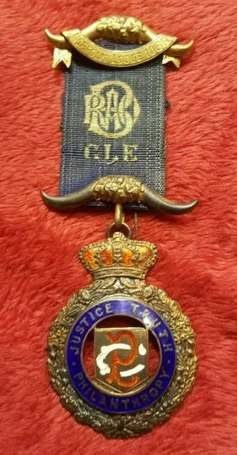 RAOB ROYAL ANTEDILUVIAN Order of Buffaloes Gilt Enamel (1919) Norfolk ...