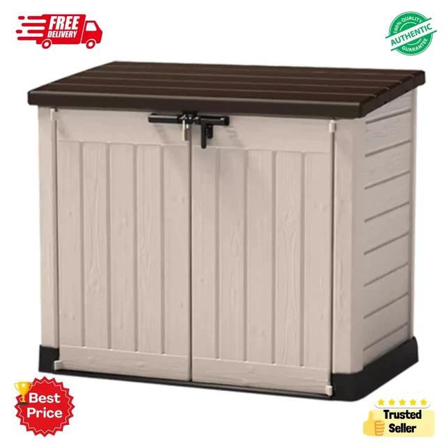 KETER GARDEN STORAGE Box XXL 1200L Garden Shed Box Heavy Duty ...
