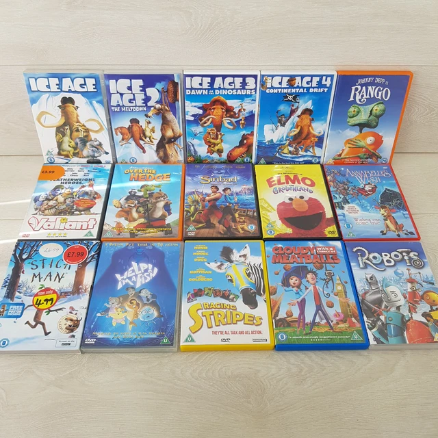 BUNDLE OF 15 DVDs Kids Children Cartoons Incredibles Minions Brother ...