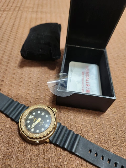 HEIMDALLR SHARKMASTER BRONZO Tuna Orologio Uomo Automatico Seiko Homage ...
