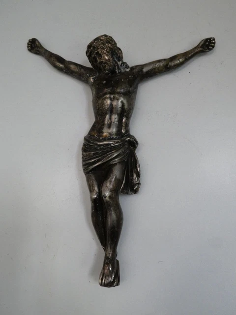 VINTAGE HEAVY SILVER Plated Cast Metal Jesus Statue EUR 54,01 - PicClick FR