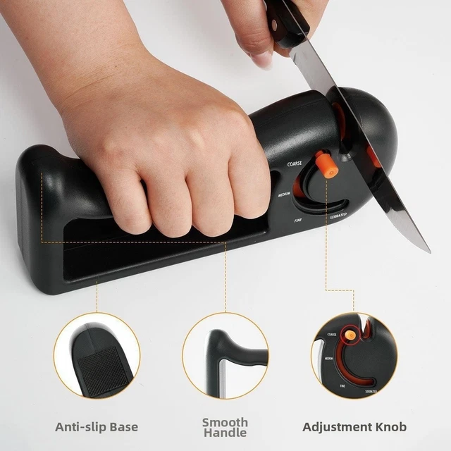 SHARPENING TOOL ROTATING 4 in 1 Adjustable Grit Diamond Stone Ergonomic ...