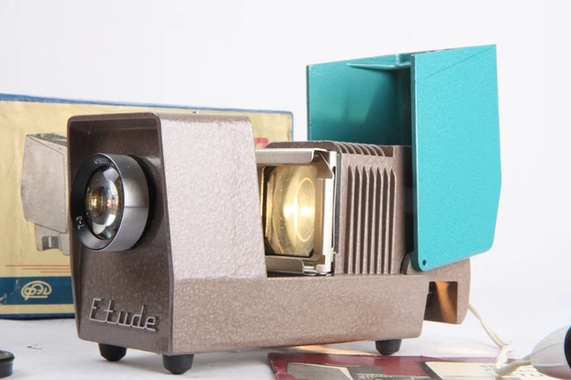 VINTAGE STILL SLIDE Projector ETUDE, 70s, Complete Boxed, Made in USSR ...