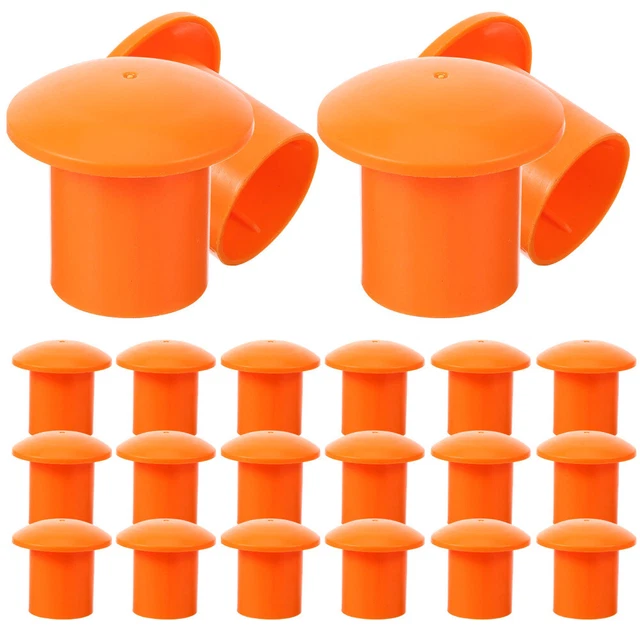 40PCS REBAR SAFETY Caps Plastic Rebar Mushroom Cover Rebar Protective ...