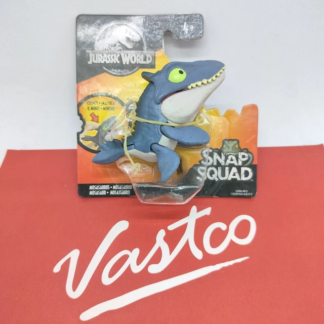 MATTEL UNIVERSAL JURASSIC World Snap Squad Mosasaurus Dinosaure Mini ...