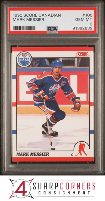 1990 SCORE CANADIEN #100 Mark Messier Oilers Hof Psa 10 H3984065-639 ...