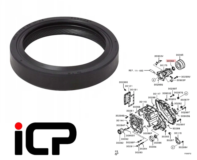 GENUINE TRANSFER CASE Rear Propshaft Oil Seal Fits: Mitsubishi Shogun ...