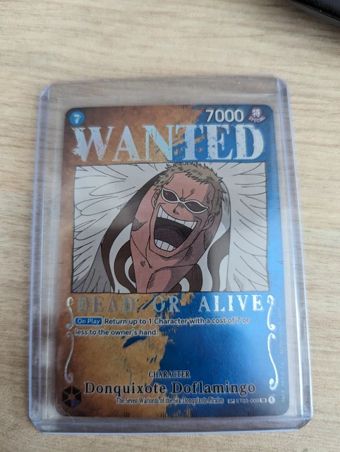 WANTED DONQUIXOTE DOFLAMINGO OP03 - ST03-009 Alt. Art - One Piece TCG ...