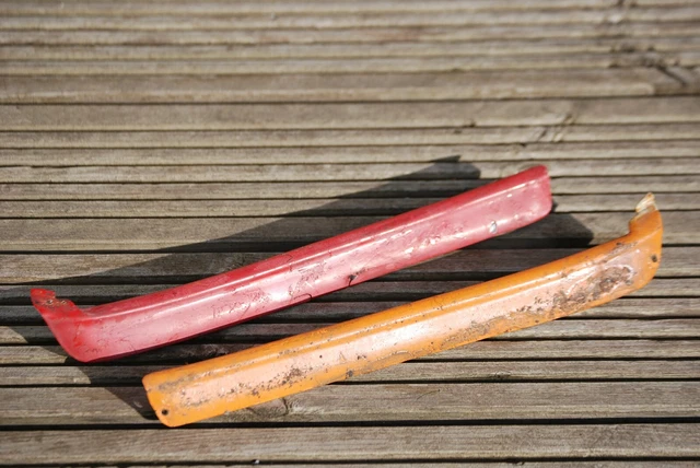 TOYOTA MR2 MK1 pair of front bumper eyebrows. AW11 eyelashes, rubber ...