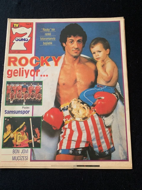 SYLVESTER STALLONE ROCKY MOVIE COVER Middle East TURKISH MAGAZINE ...
