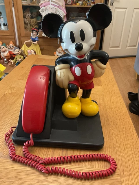 MICKEY MOUSE STANDING Push Button Touch Tone Land Line1994,AT&T 210 ...