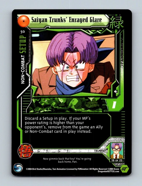 DRAGON BALL GT TCG LIMITED Saiyan Trunk's Enraged Glare 50 points ...