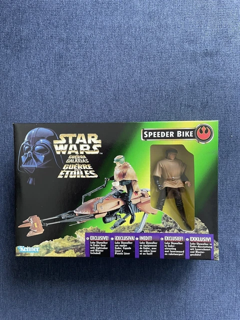 STAR WARS LUKE Skywalker Speeder Bike, Power Of The Force, 1996. Sealed Mint Box £21.50 ...