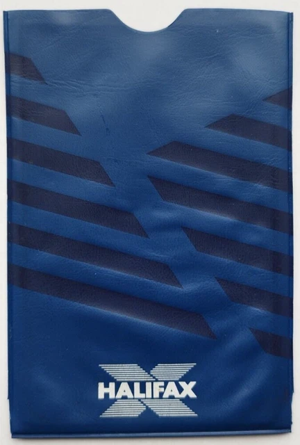 VINTAGE HALIFAX BUILDING Society Bank Passbook Classic Blue Holder Case ...