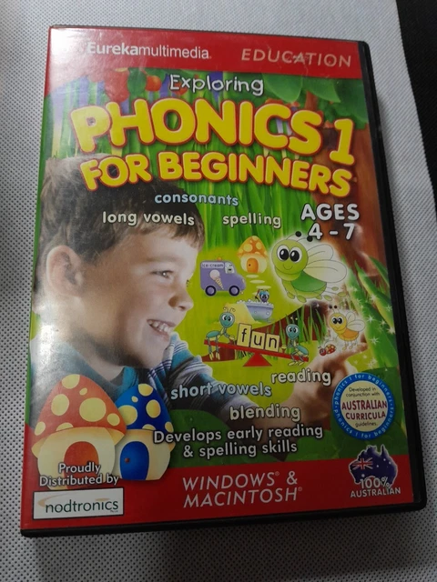 EXPLORING PHONICS 1 for Beginners Eureka PC Educational Ga Windows Mac Ages 4-7 $6.20 - PicClick AU
