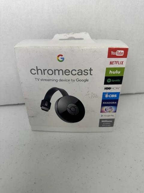GOOGLE CHROMECAST 2ND Generation TV Digital Media Streaming Device ...