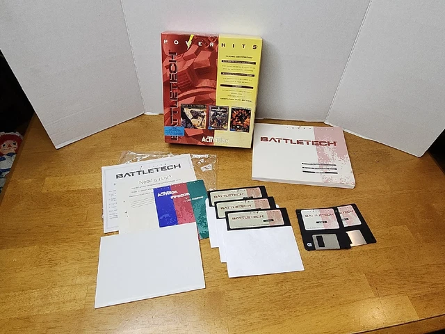 VINTAGE 1992 ACTIVISION Battletech Power Hits Big Box Pc Game $99.95 ...