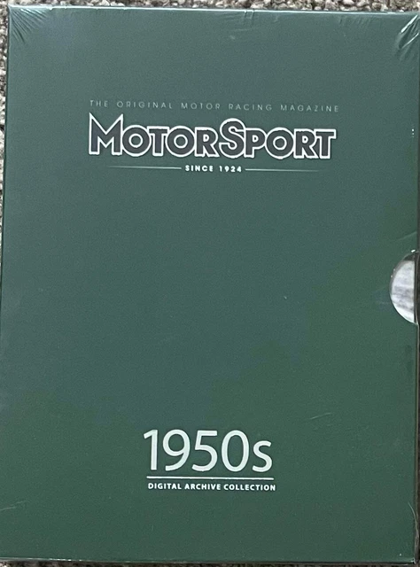 MOTOR SPORT MAGAZINE 1950s Digital Archive Collection DVD/CD Unopened £ ...