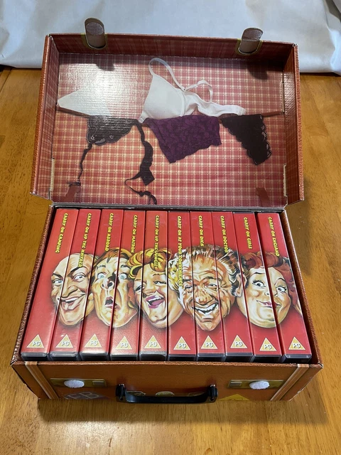 THE CLASSIC CARRY On Film Collection VHS Box Set in Suitcase Box - 10 ...