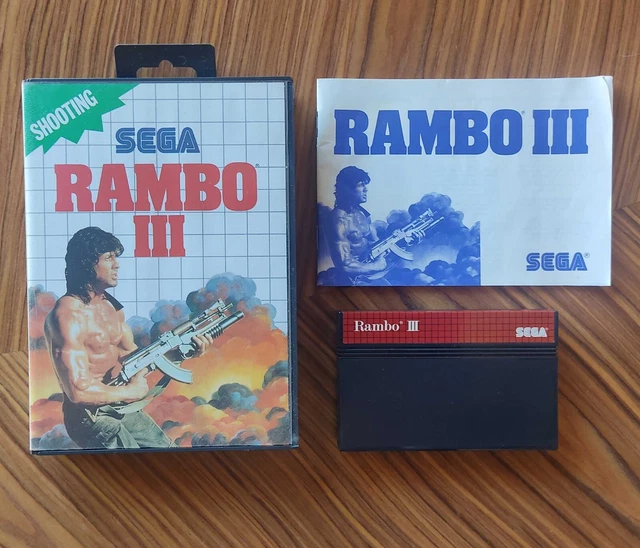 RAMBO III SEGA Master System PAL Complet Excellent État ! Envoi Combiné ...