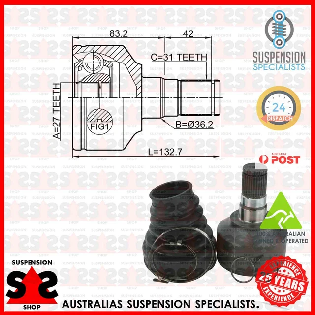 TRANSMISSION SIDE JOINT Kit, Drive Shaft Suit VOLVO V40 T5 AWD V40 Cross EUR 121,10 - PicClick FR