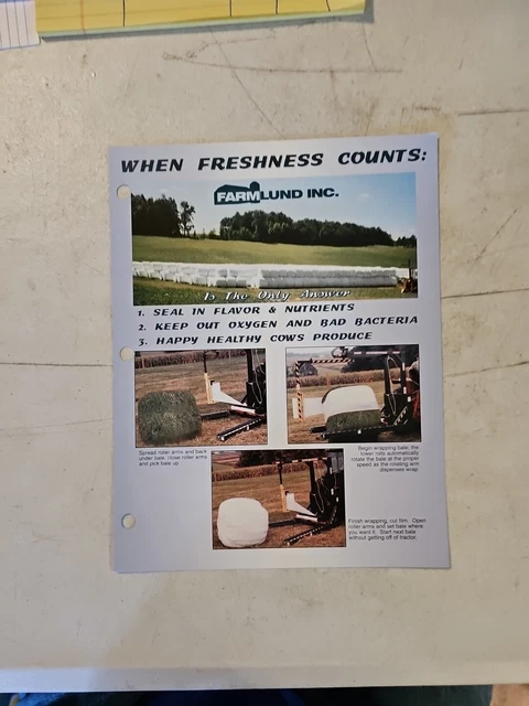 FARMLUND INC WRAPPER balle agricoltura brochure vendita agricoltura EUR ...