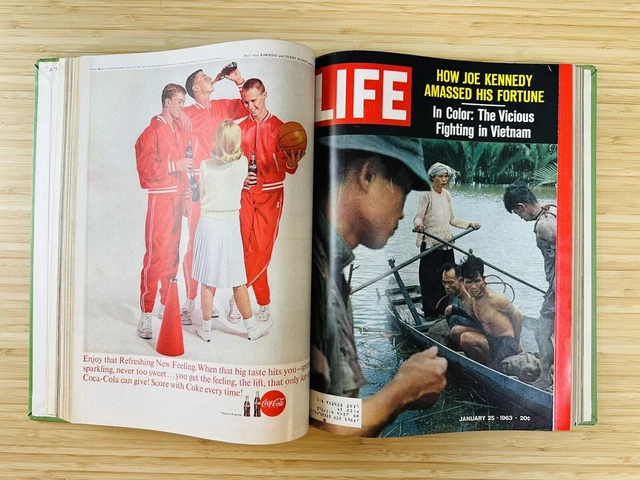LIFE BOUND MAGAZINE Book - Year 1963 January - February Vietnam Greece ...