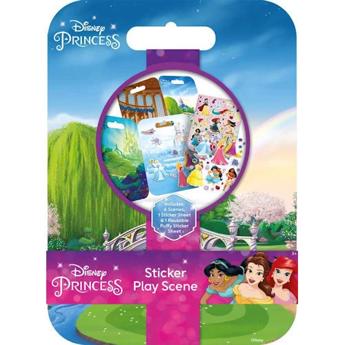 DISNEY PRINCESS STICKER Play Scene - Enchanting Scenes Sticker Sheet ...
