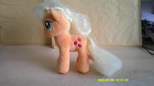 TY SPARKLE MY Little Pony Apple Jack Orange Yellow Apples Soft Plush ...