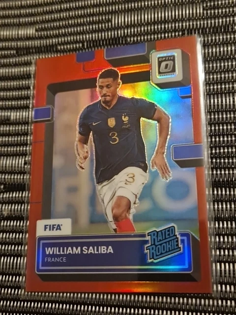 2022-23 DONRUSS FIFA William Saliba rosso ottico Prizm Rookie RC/165 ...
