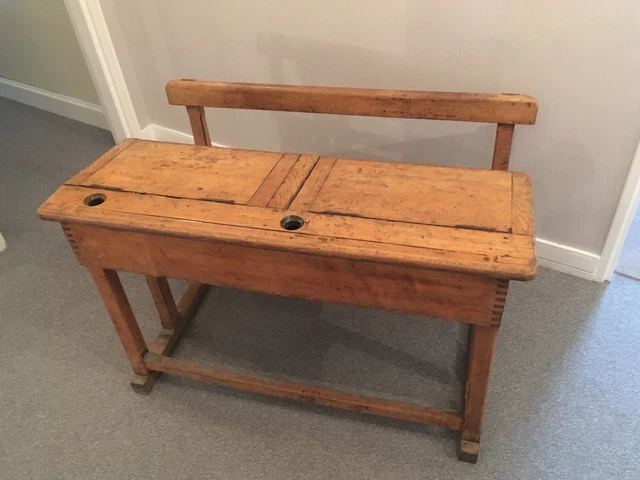 Pupitre Colier Ancien 2 Places