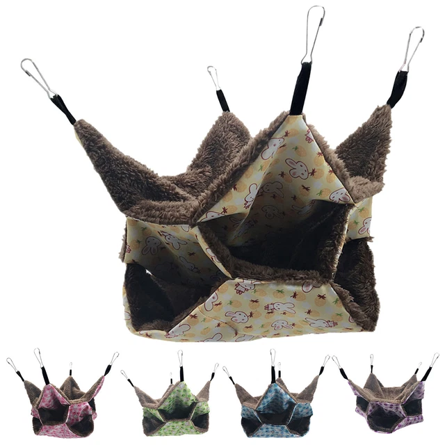 SMALL ANIMAL HAMMOCKS Rat Playing Sleeping Bed Tunnel Swing Cave ...