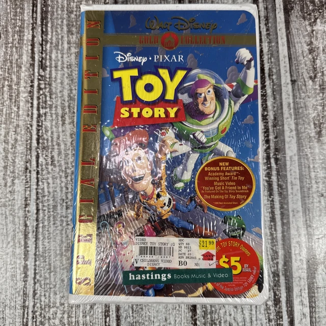 TOY STORY VHS, 2000, Special Edition Clam Shell Gold Collection BRAND ...